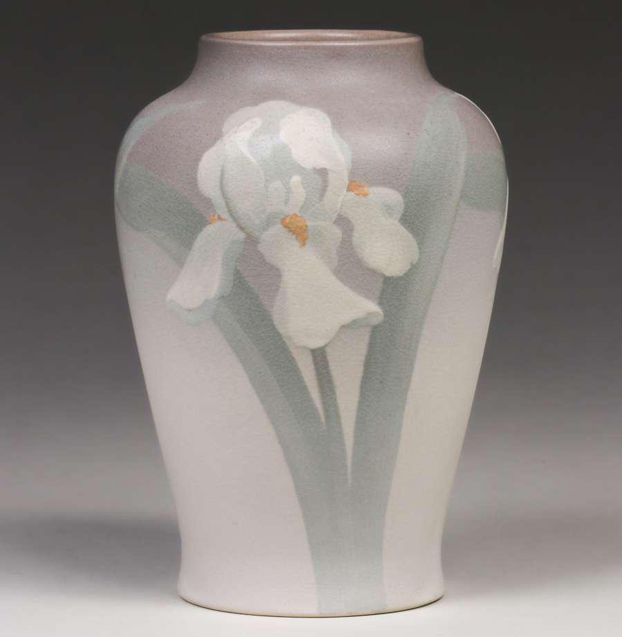 Rookwood Pottery Sara Sax Floral Vellum Vase 1904