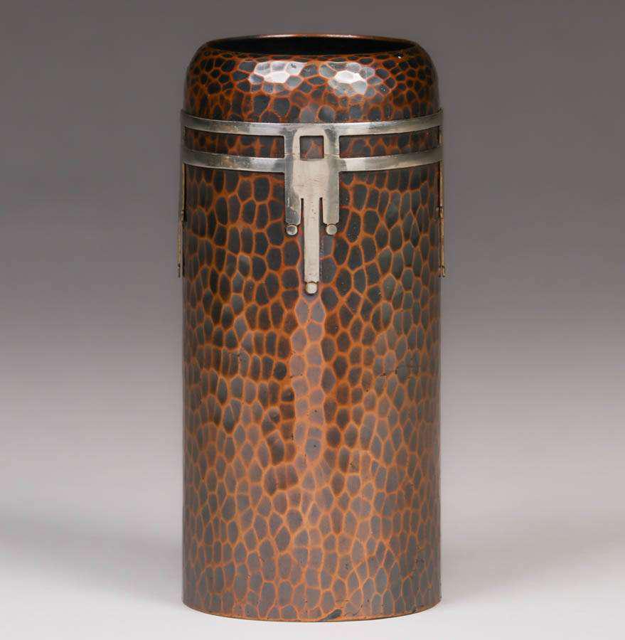 Roycroft Dard Hunter Hammered Copper & Silver Vase - Mar 27, 2021 ...