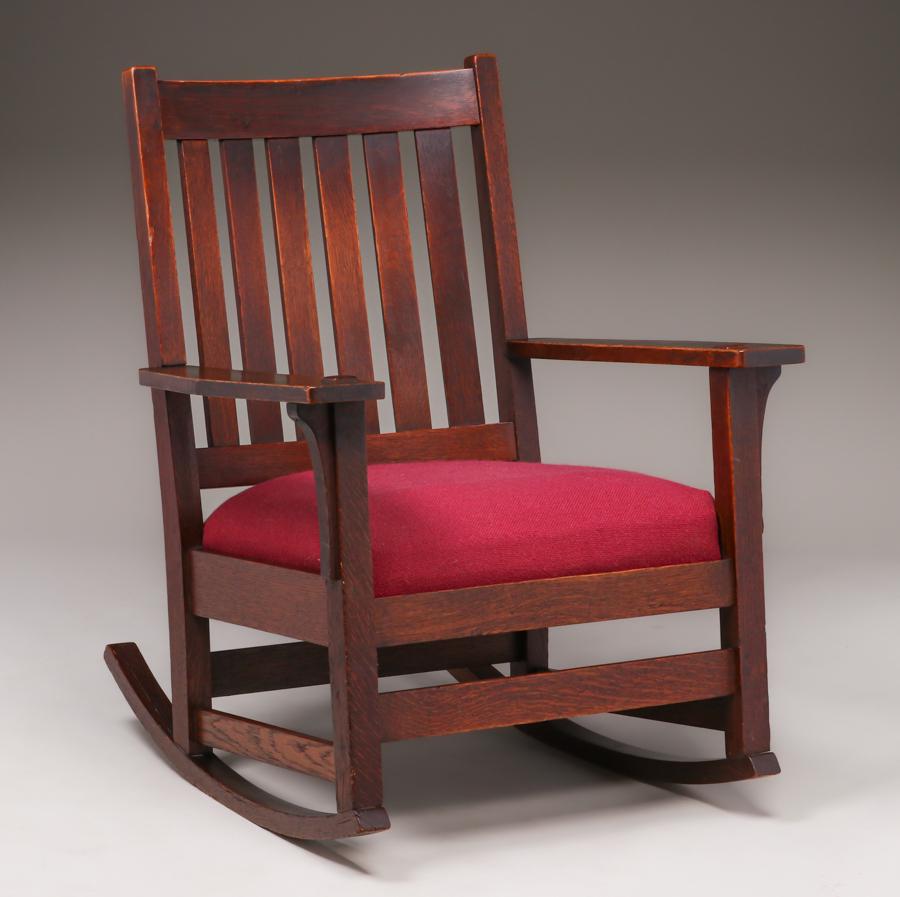 L&jg Stickley Six Slat Rocker C1905 1907