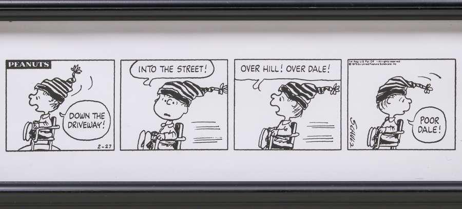 Charles Schultz Signed Peanuts Cartoon Artist Proof