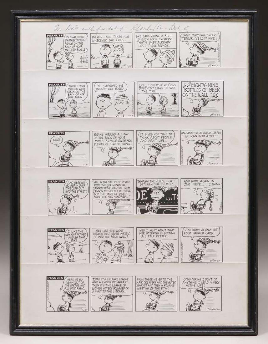 Charles Schultz Signed Peanuts Cartoon Artist Proof - Jun 26, 2021 ...