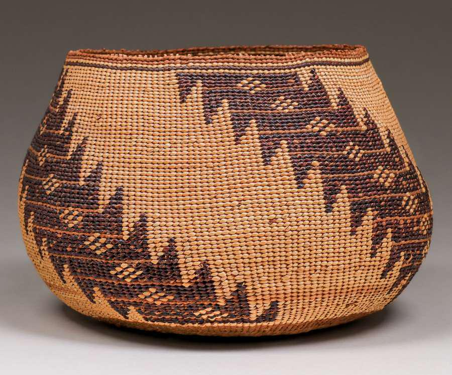 Native American Basket Pit River Tribe C1920s