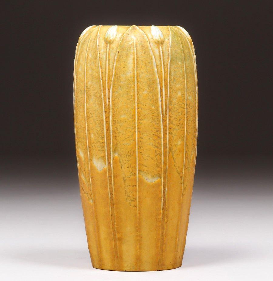 Grueby Pottery Matte Mustard Two-Color Vase c1905 - Sep 25, 2021 ...