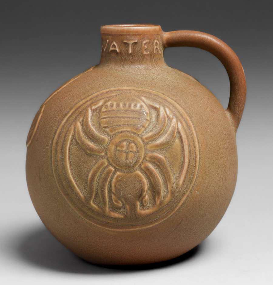Early Van Briggle Fire Water Jug 1902