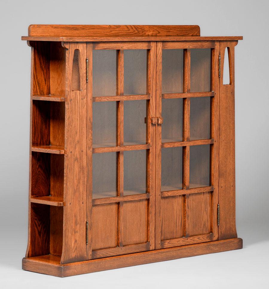 Contemporary Limbert Two Door Cutout Bookcase C2015