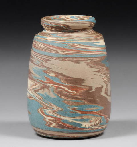 Small Niloak Pottery Mission Swirl Vase C1920s