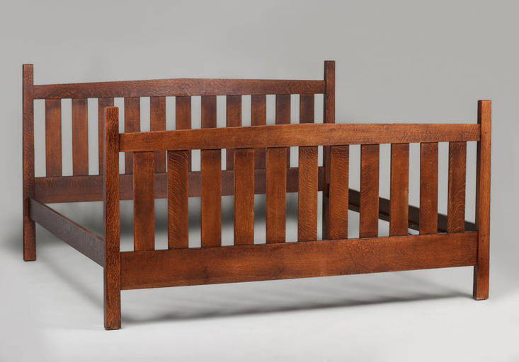 Contemporary Stickley Style King Size Bed c1990s - Dec 03, 2022 ...