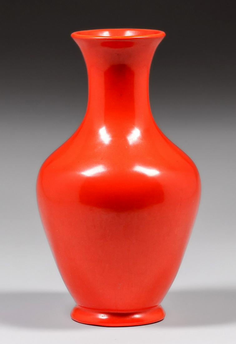 Weller Pottery Orange Chengtu Vase C1920s
