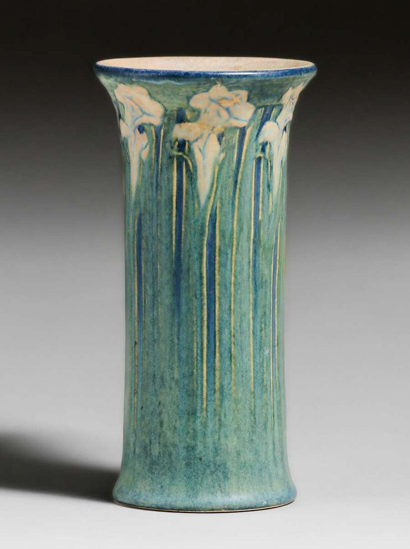 Newcomb College Anna Frances Simpson Daffodils Vase 1911 Auction