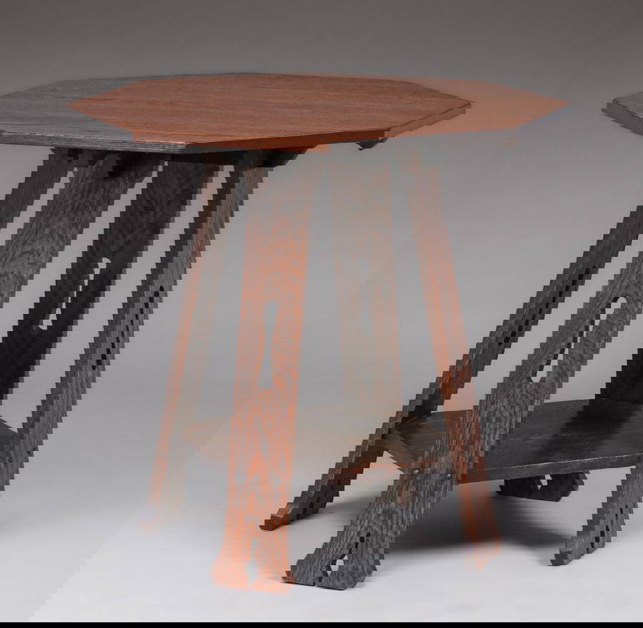 Early Limbert Cutout Lamp Table C1902-1905 Auction