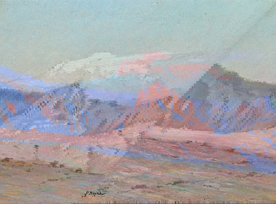 George Loftus Noyes Southwest Painting C1903-1906 Auction