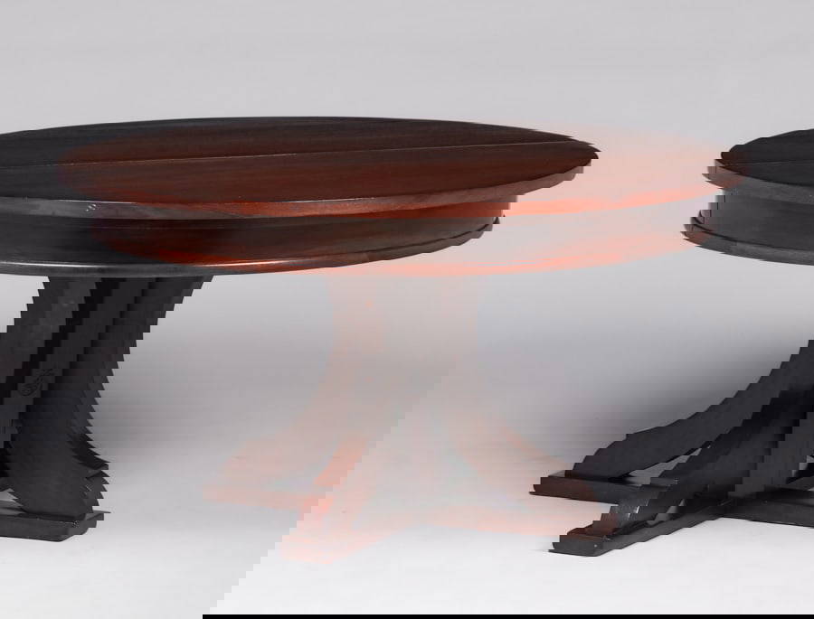 Roycroft Mahogany Pedestal Dining Table C1910 Auction