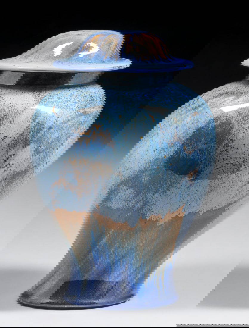 Rare Fulper Pottery Covered Temple Jar C1910 Auction