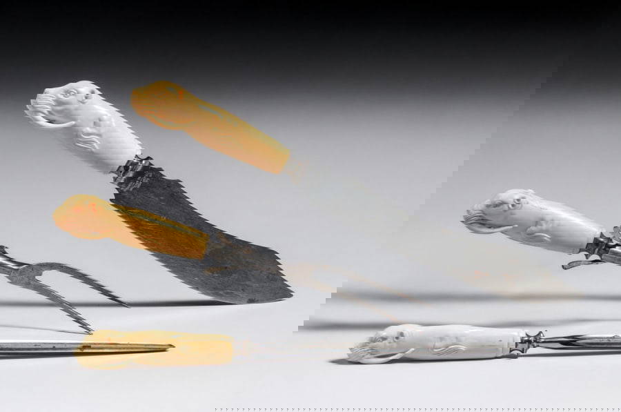 Hand-carved Northwest Coast Carving Set C1900s Auction