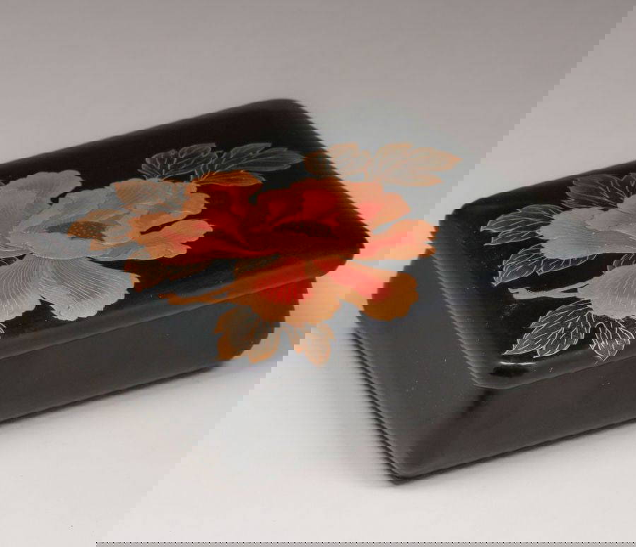 Antique Japanese Lacquer Box C1920s Auction