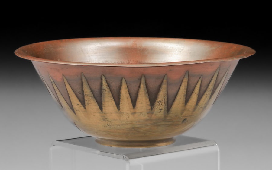 Roycroft Copper & Brass Art Deco Fruit Bowl C1920s Auction