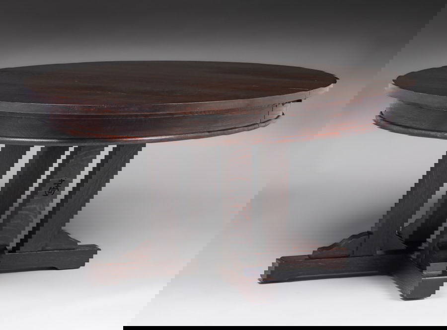Roycroft #012 Oak Secessionist Dining Table C1912 Auction