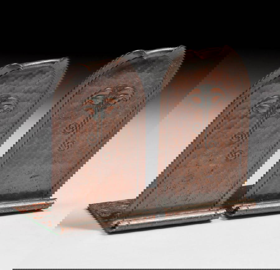 Roycroft Hammered Copper Bookends C1920s Auction