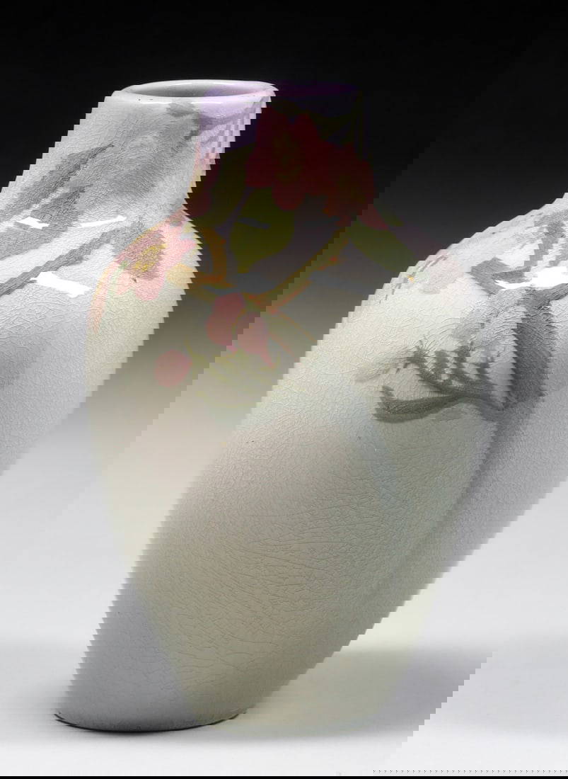 Rookwood Pottery Rose Fechheimer Floral Iris Vase 1902 Auction