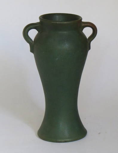 Bauer Matte Green Two Handled Rebecca Vase