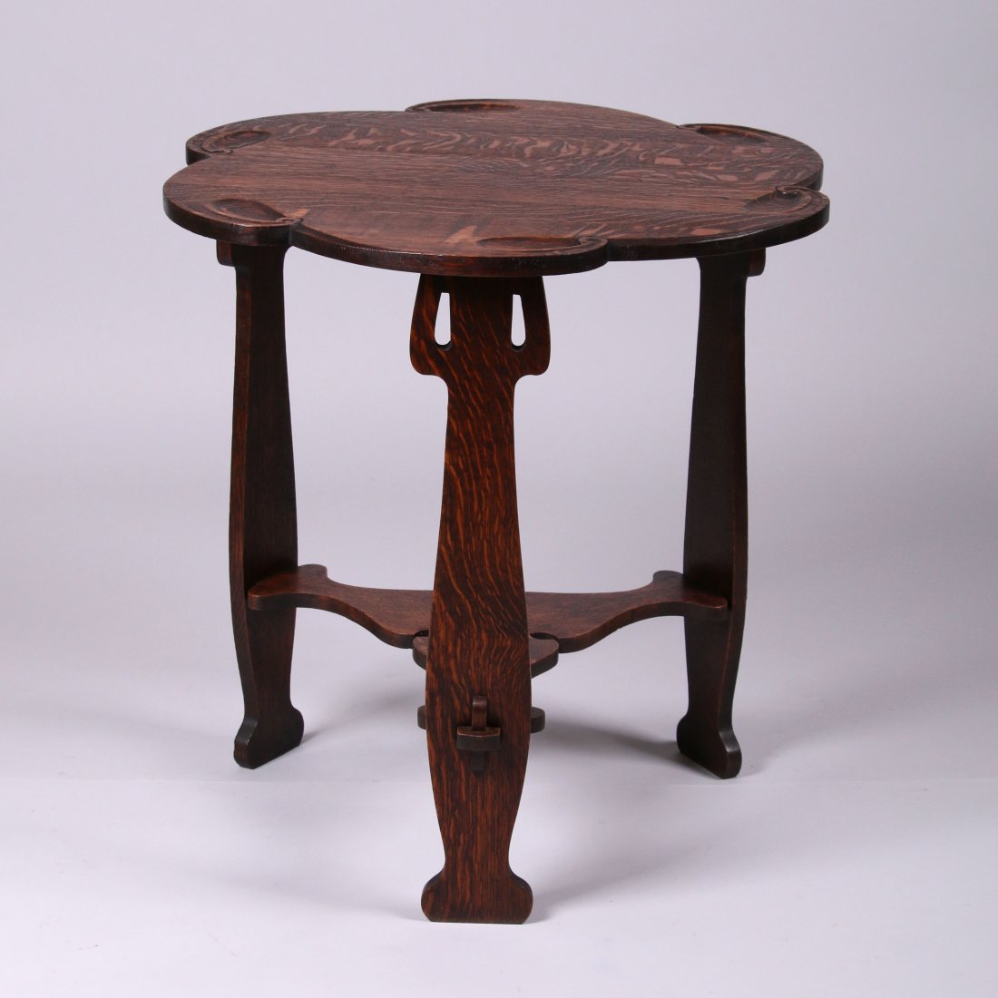 Charles Rohlfs Carved Lamp Table