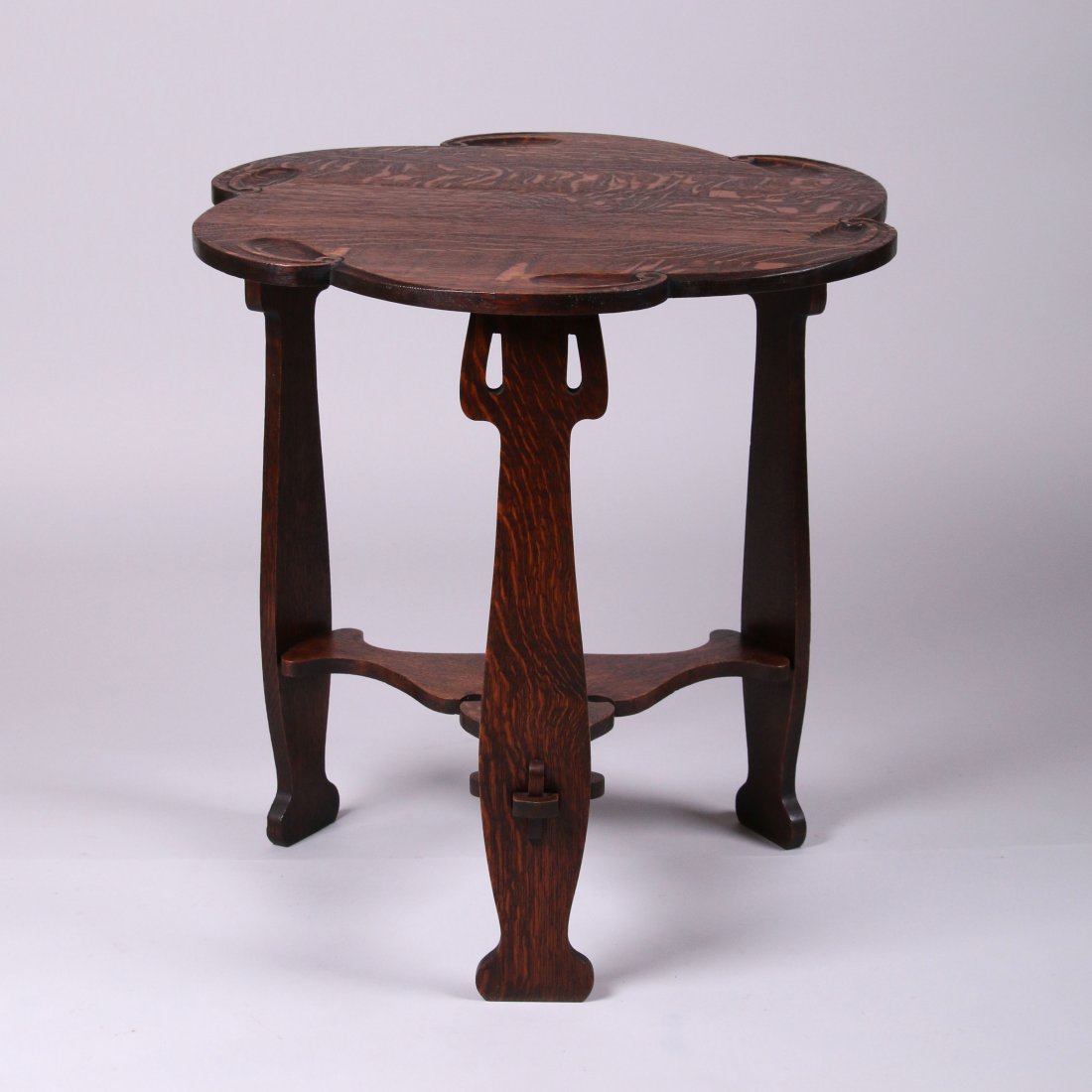 Charles Rohlfs Carved Lamp Table