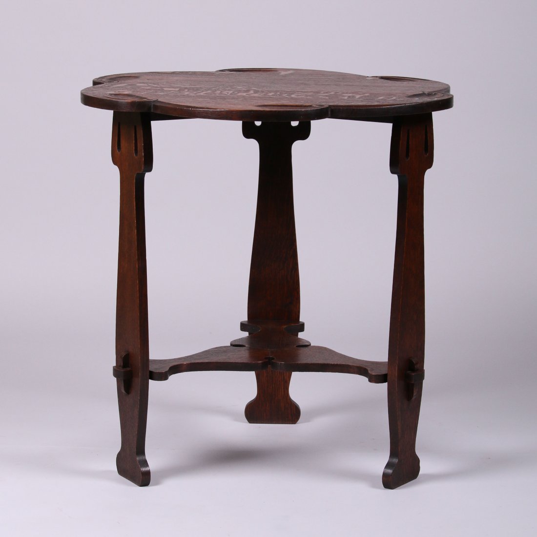 Charles Rohlfs Carved Lamp Table