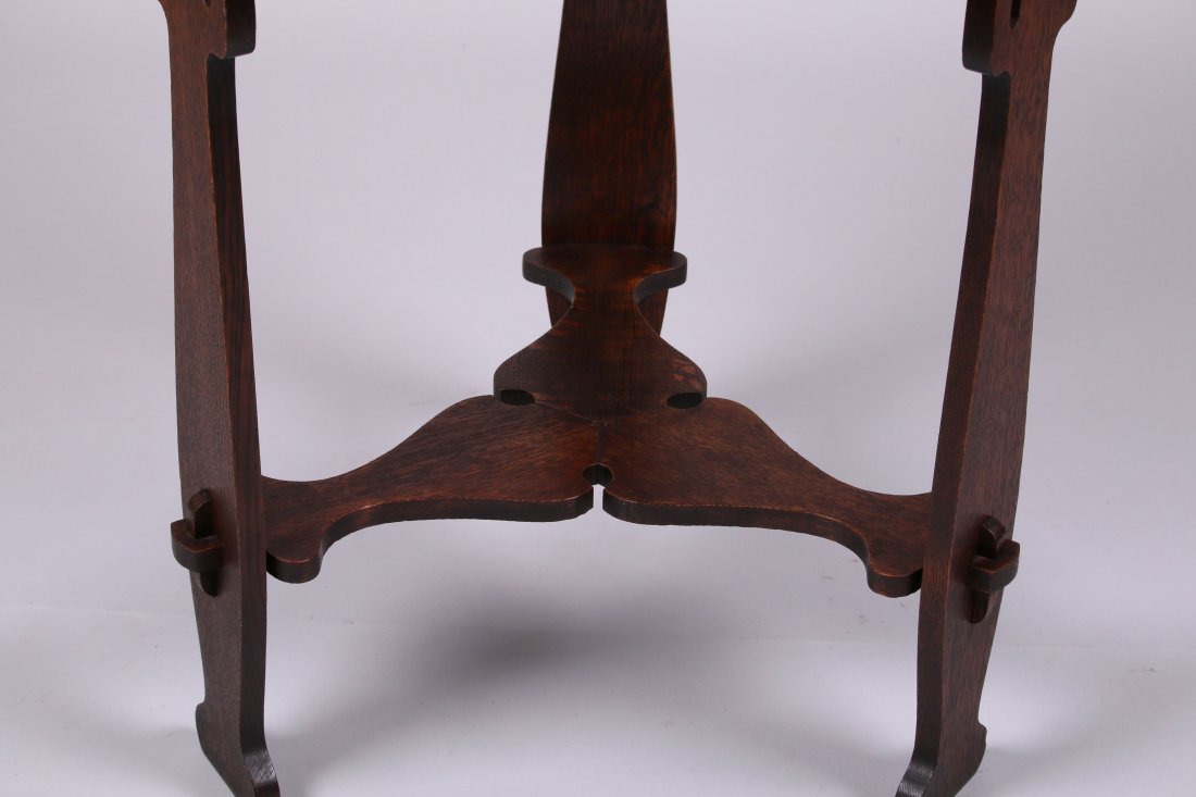 Charles Rohlfs Carved Lamp Table