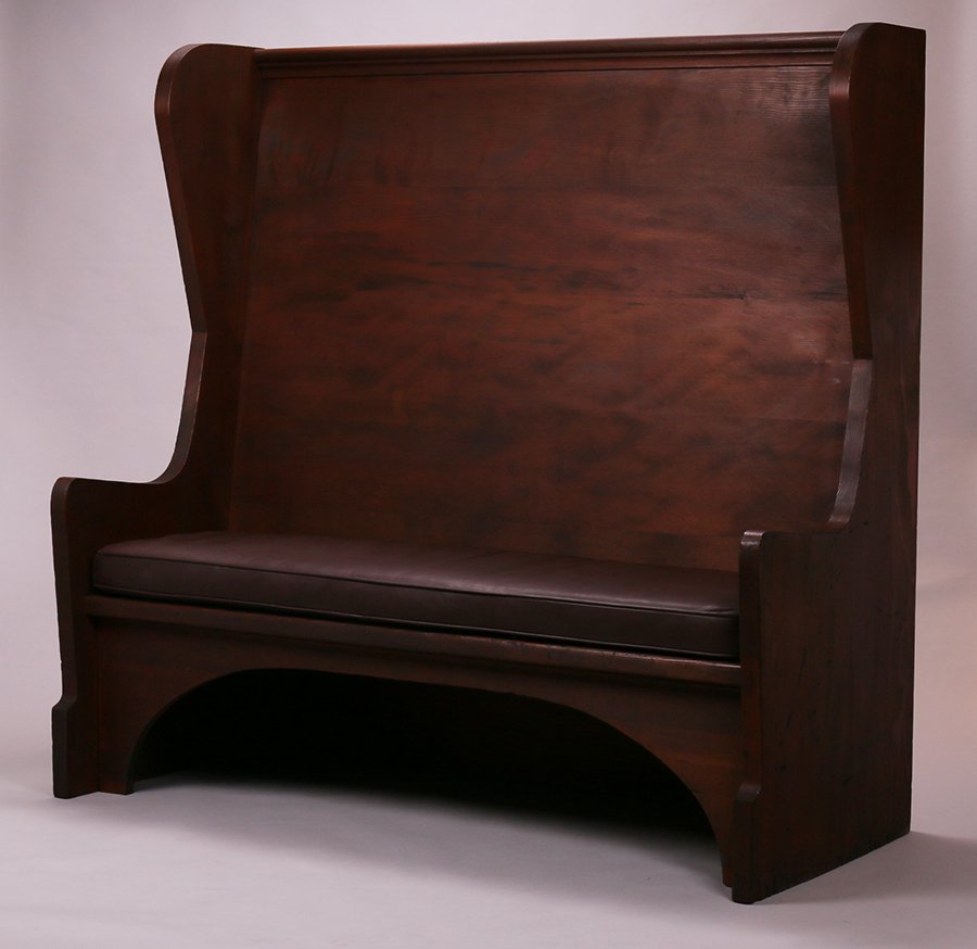 Bernard Maybeck Redwood Bench