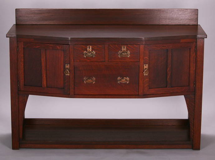 Rare Limbert Trapezoidal Shaped Sideboard