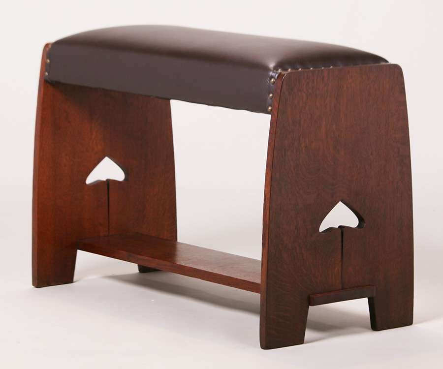 Limbert Spade Cutout Piano Bench