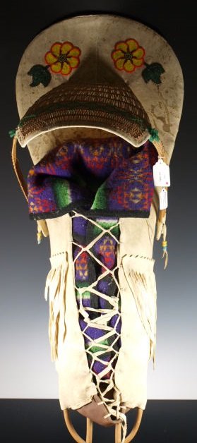 Beautiful Beaded Shoshone Baby Carrier / Cradle Board