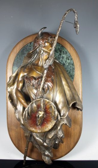 Western Bronze Wall Sculpture - by Dan Garrett