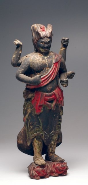 17th Century Japanese Standing Figure of Shomen Kongo