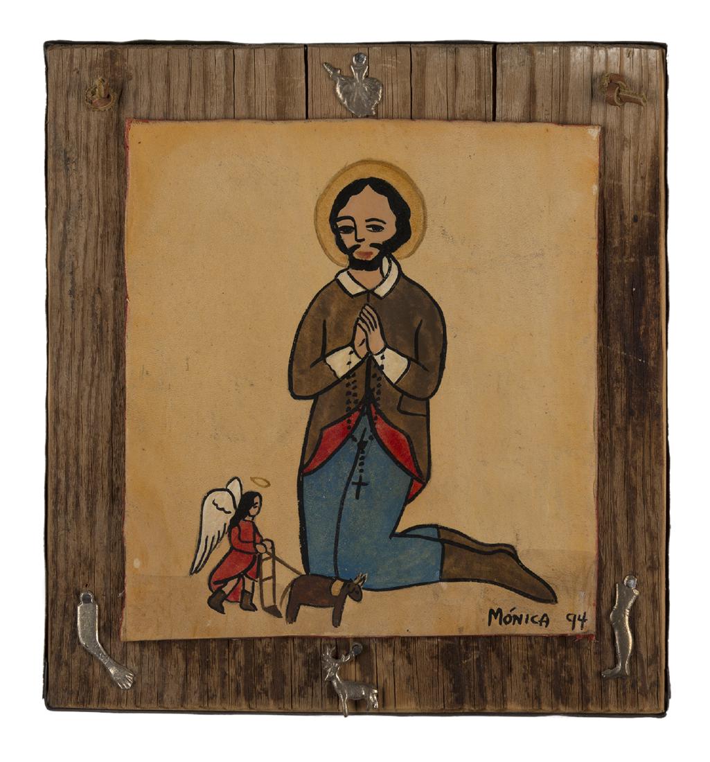 San Isidro Retablo - Feb 24, 2019 | Santa Fe Art Auction in NM