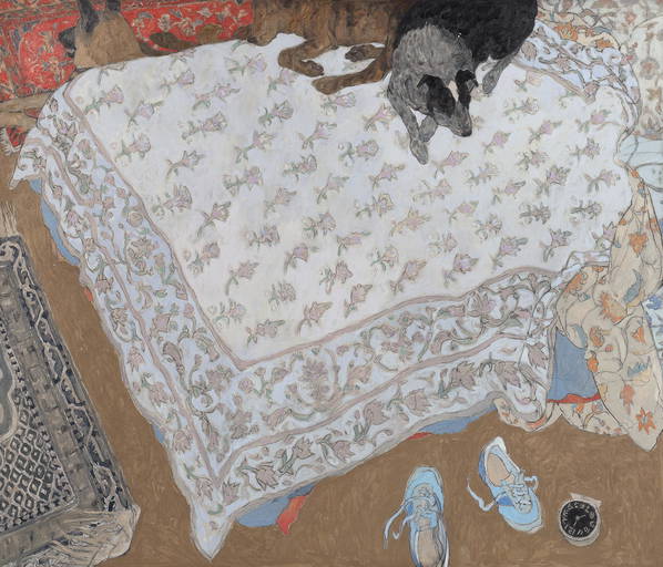 Susan Hertel, Untitled (interior With Dogs)