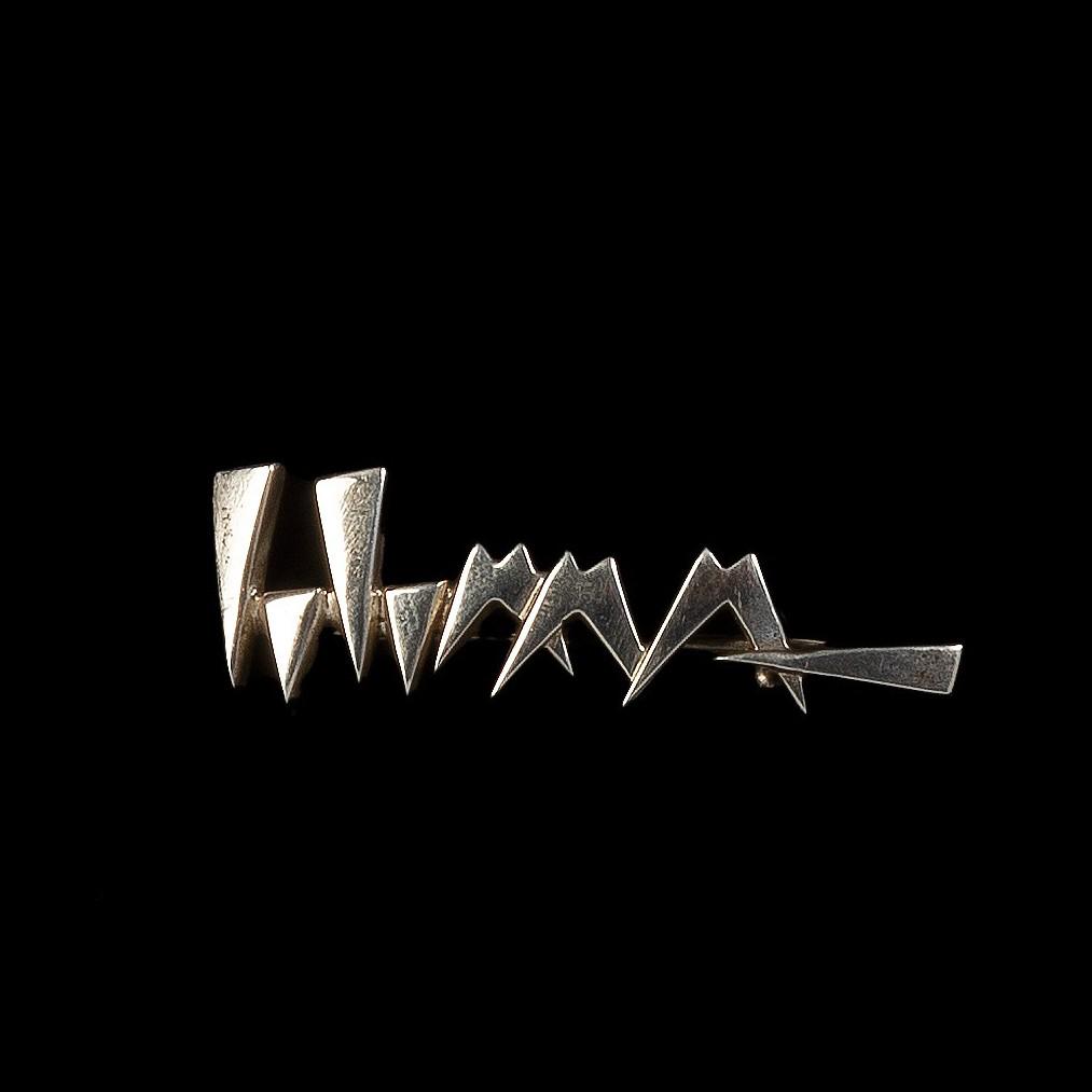 Charles Loloma + Pierre Touraine, Silver Loloma Signature Pin - Aug 12 ...