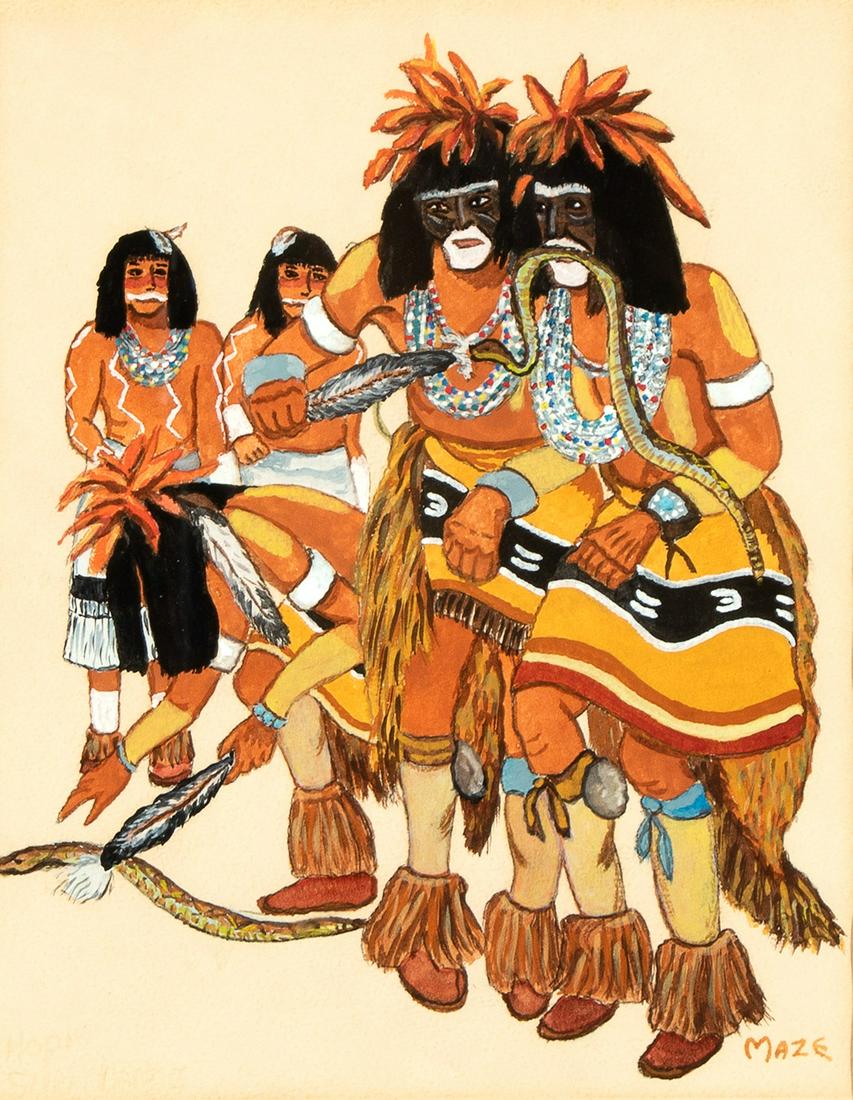 Lida Rose Maze, Hopi Snake Dance, 1948
