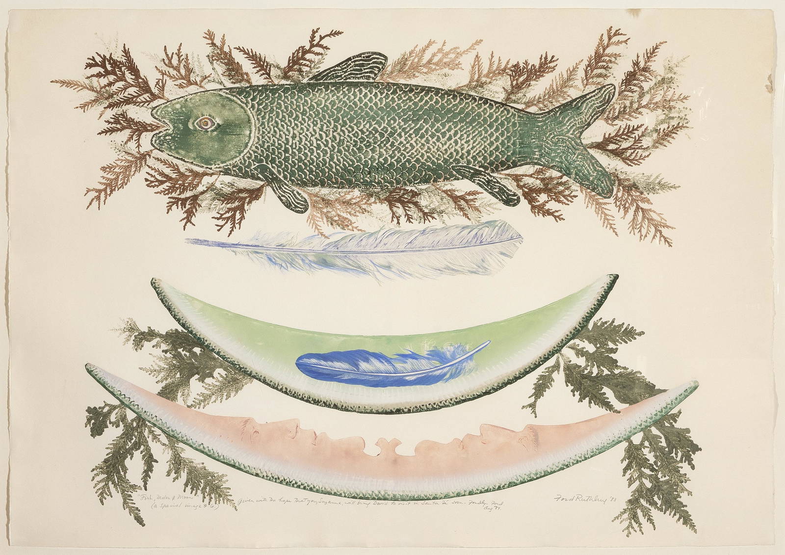 Ford Ruthling, Fish, Melon & Moon (a Special Image #6), 1983 Auction
