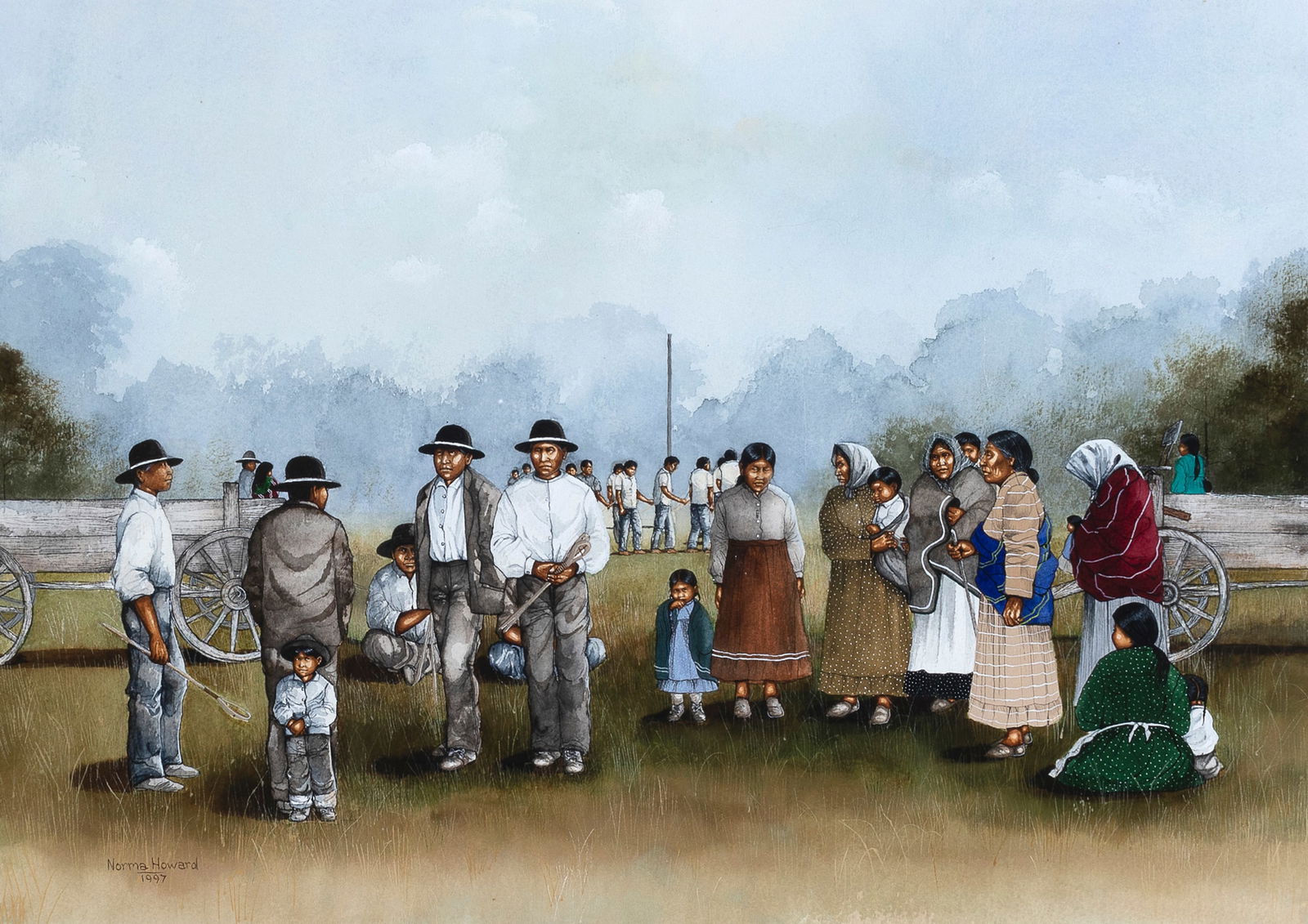 Norma Howard, Untitled (gathering), 1997 Auction