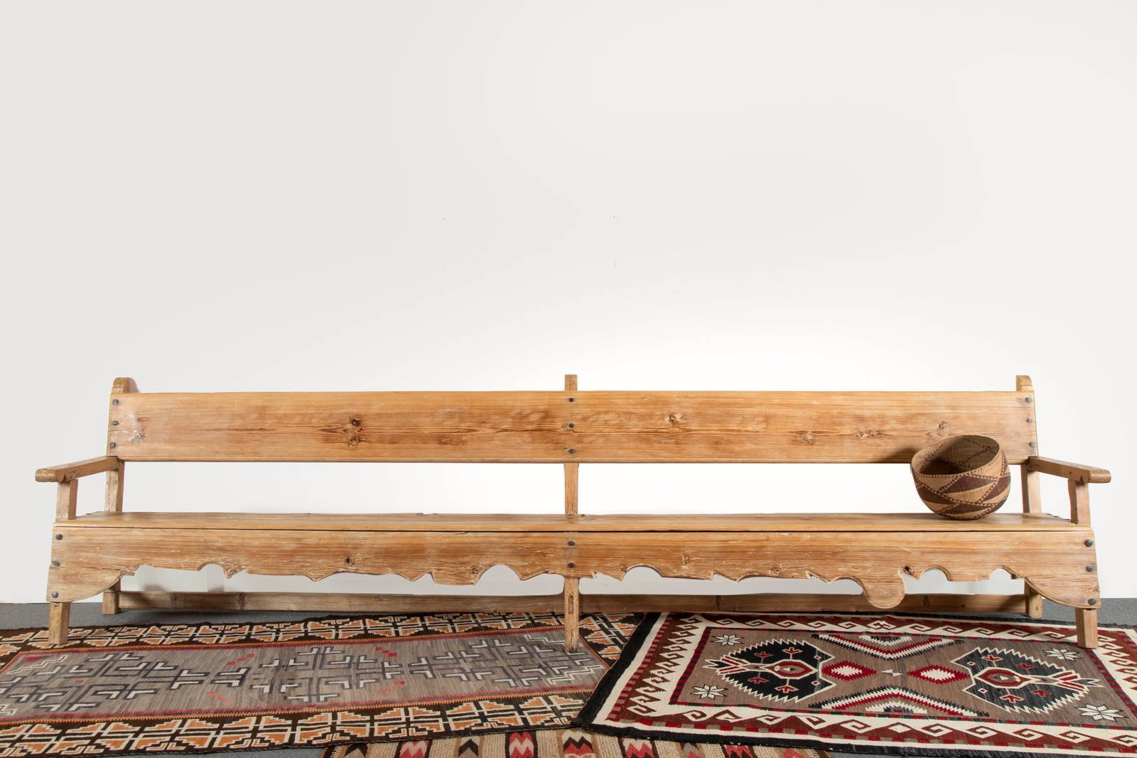Long Single Plank Portal Bench Ca. 1950 Auction
