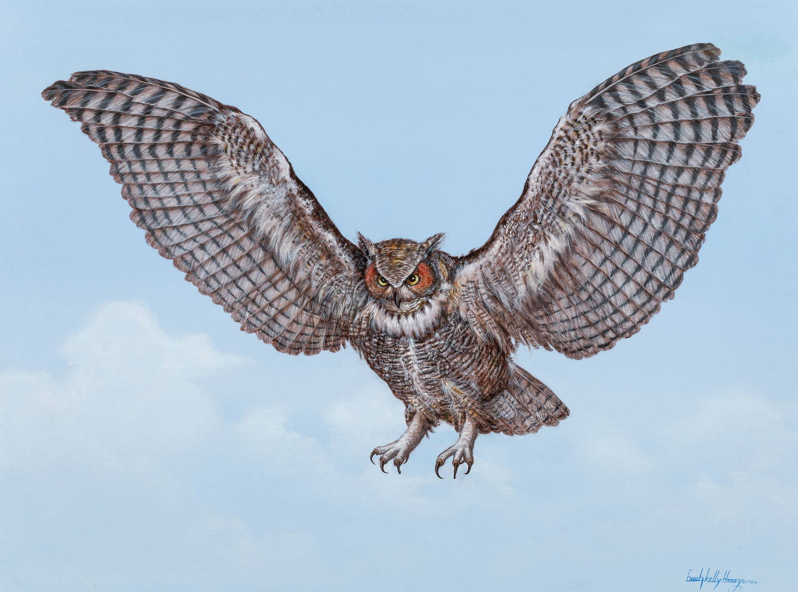 Enoch Kelly Haney, Untitled (owl), 1984 Auction