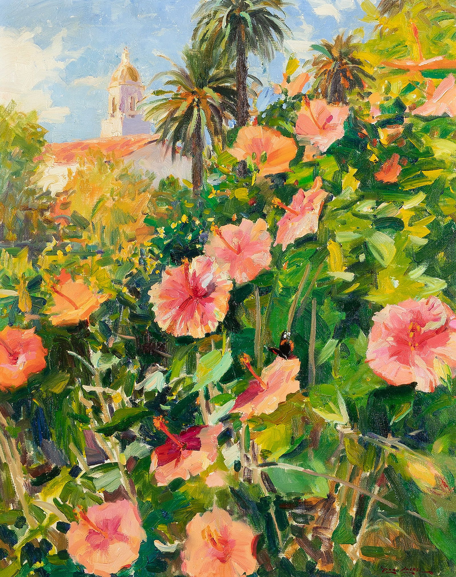 Rod Goebel, Santa Barbara Hisbiscus Auction