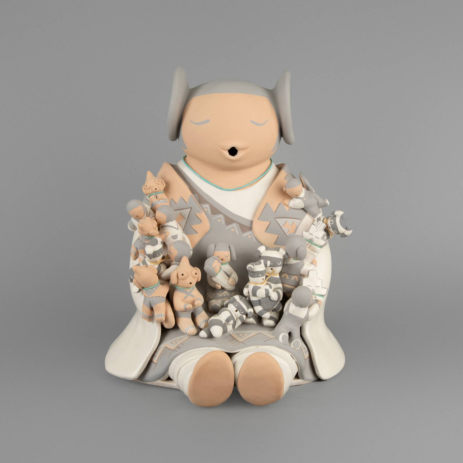 Stella Teller, Pueblo Female Storyteller, Ca. 1990 Auction