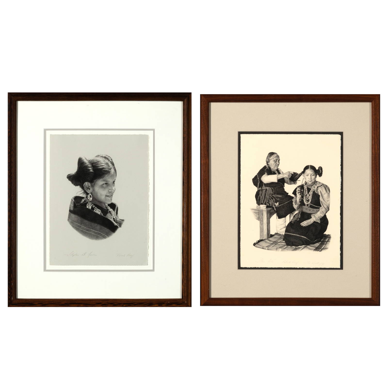 Steve Forbis, Hopi Girl, 1982 + The Butterfly, 1982 Auction