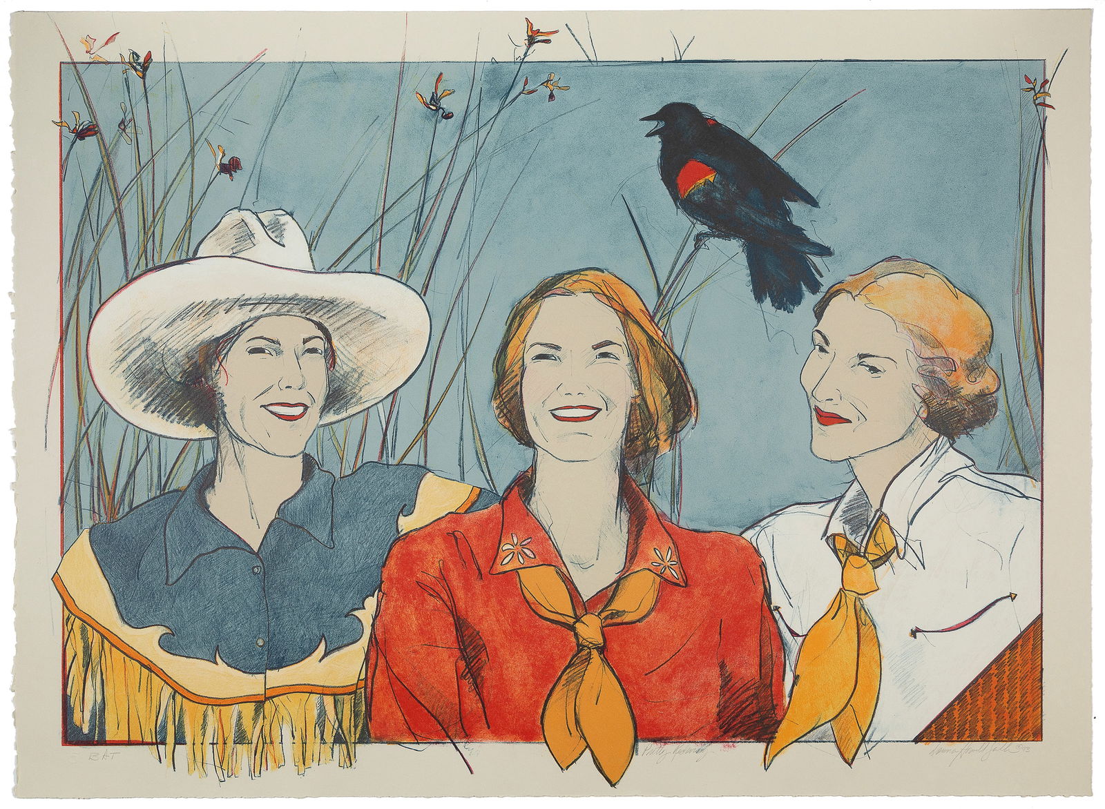 Donna Howell-sickles, Pretty Redwing, 1993 Auction