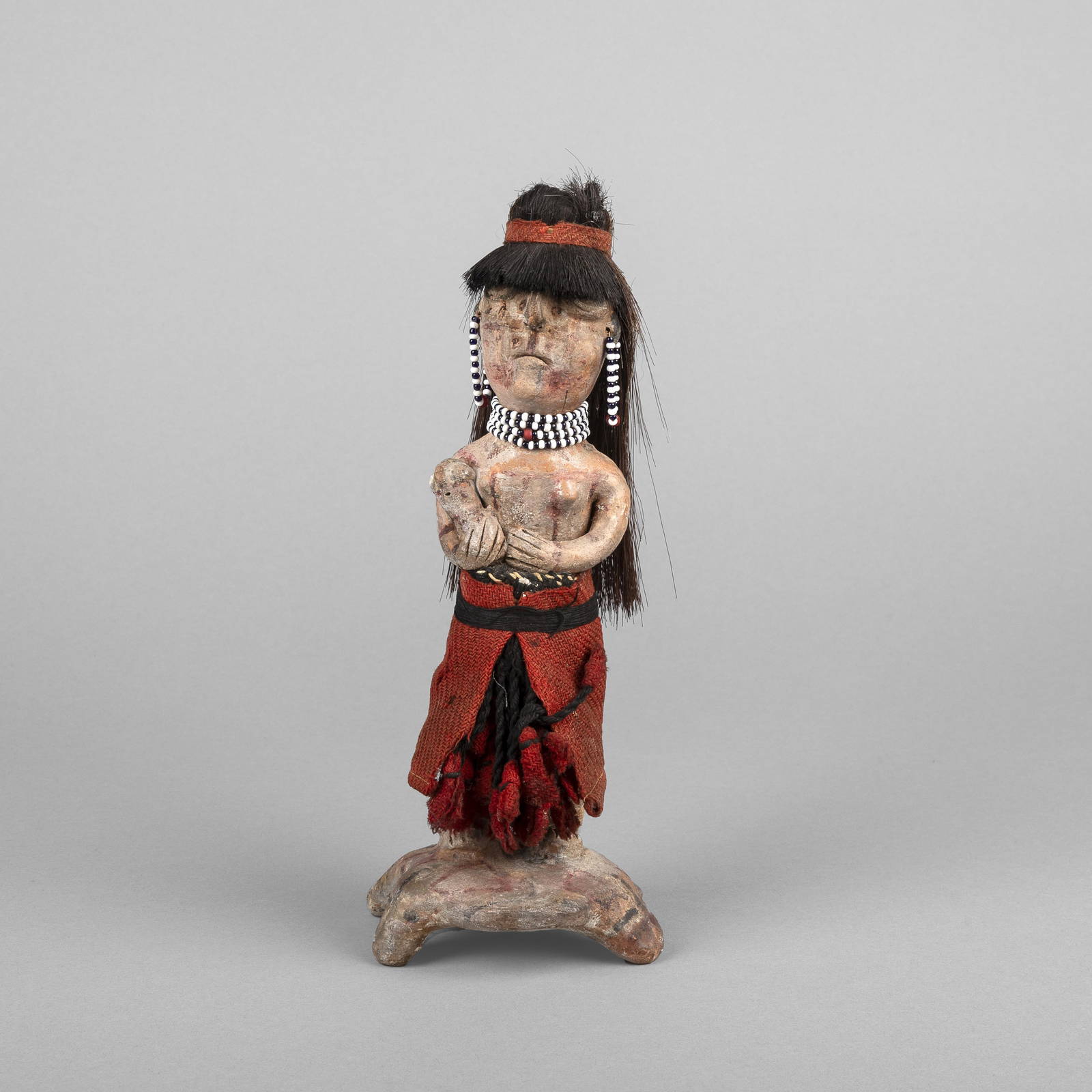 Mojave, Artist Once Known, Mojave Figure With Child, Ca. 1905 Auction