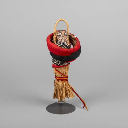 Mojave, Artist Once Known, Baby Figure In Cradle, Ca. 1905