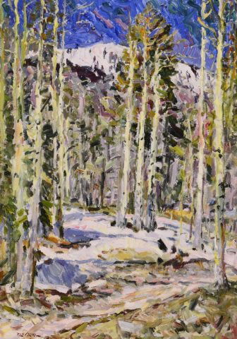 Rod Goebel , Warming Aspens , 1976