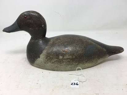 Rare Evans Factory Redhead Decoy
